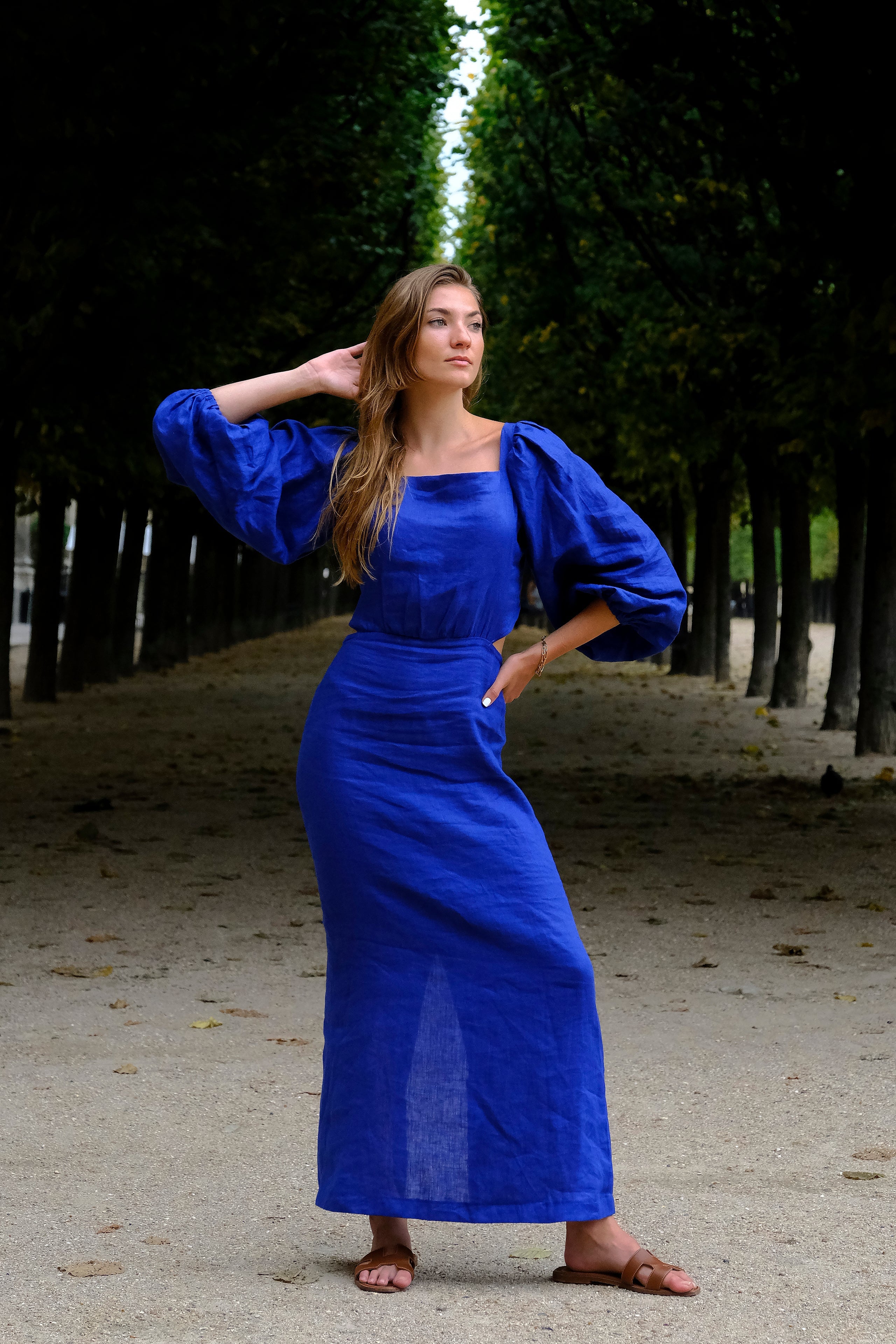 DIANA DRESS - ROYAL BLUE - Shop Online at Kipepeo Collection – Kipépéo